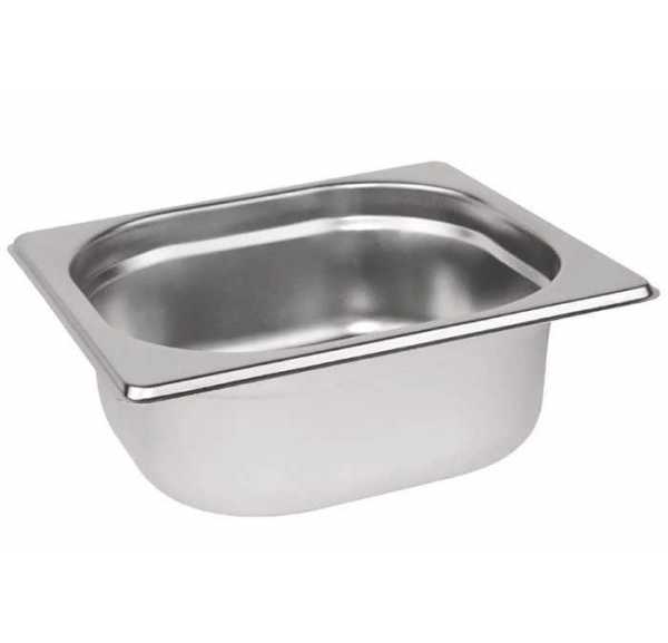 Bac Inox Gastronorme GN 1/6 - Profondeur 65 mm (capacité 1 L) - K985