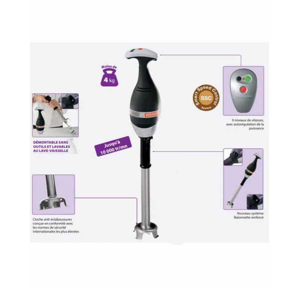 Mixeur Plongeant Bermixer Pro Turbo Dito Sama (150 A 290 Litres)