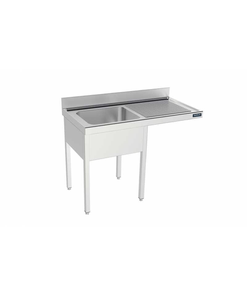 Plonge inox spéciale lave-vaisselle prof. 600 mm